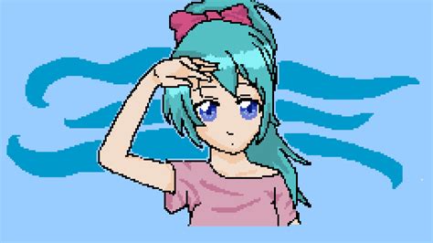 Pixilart Hatsune Miku By Bowzaw Pixilart Hatsune Miku By Bowzaw