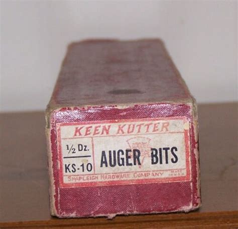 Keen Kutter Auger Bits With Keen Kutter Auger Bit Box Antique Price Guide Details Page