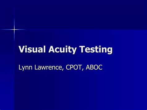 Ppt Visual Electrodiagnostic Testing8 Powerpoint