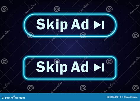 skip ad button video block icon for advertising app template for