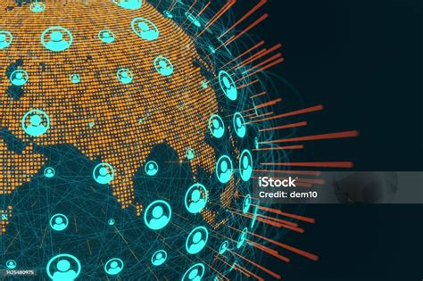 글로벌 소셜 미디어 팔로워 및 연결 지점 전 세계 지구본에 대한 스톡 벡터 아트 및 기타 이미지 지구본 연결 지원 Istock