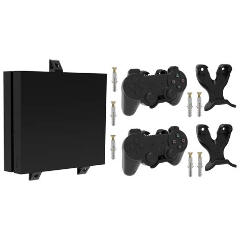 kit suporte compatível playstation 4 slim fat controles ps4 vertical