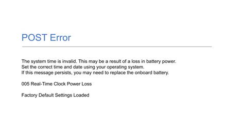 005 Real Time Clock Power Lossエラーの原因と対処法を紹介データ復旧 国内売上No 1データ復旧 com