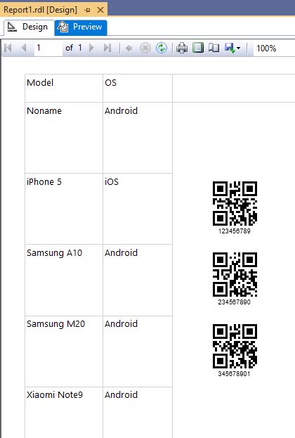Dynamically Display Barcodes In Tabledocumentation