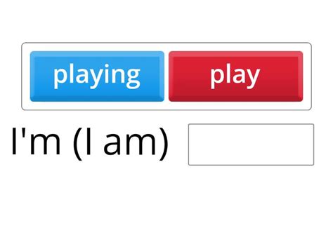 Present Continuous Missing Word