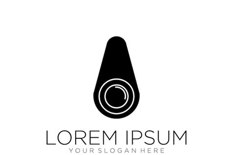 검은 색의 벡터 사진 로고 프리미엄 벡터