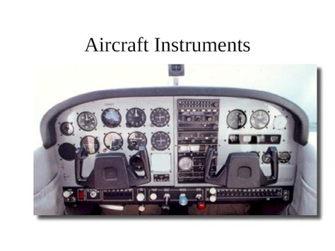 Ppt Aircraft Instruments Attitude Indicator Determines The Position Of The Aircraft In