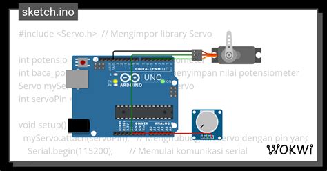 Potensiometer Dasmik Wokwi Esp32 Stm32 Arduino Simulator