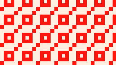 Free Red Geometric Square Pattern Background