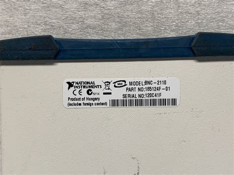 National Instruments Bnc 2110 Shielded Connector Block Breakout Box