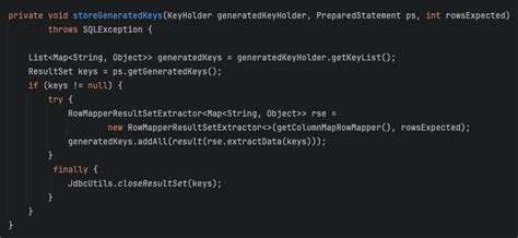 Spring Jdbctemplate Keyholder 동작 분석 박종훈 기술블로그
