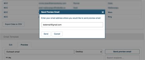 how to send a preview email for your email campaign cloudhq support