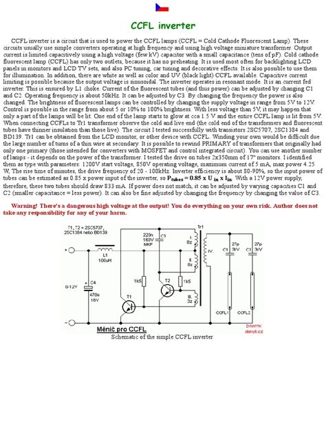 CCFL Inverter | Power Inverter | Fluorescent Lamp