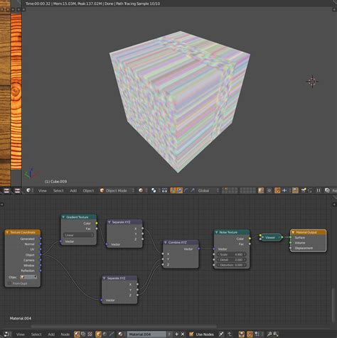 Behavior Of Gradient Texture Node For Mapping Coordinates Materials And Textures Blender