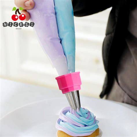 Nicesi 1 3 5 ชิ้น หัวฉีดแปลง เบเกอรี่ ฟองดองท์ ครีม ตกแต่งเค้ก Shopee Thailand