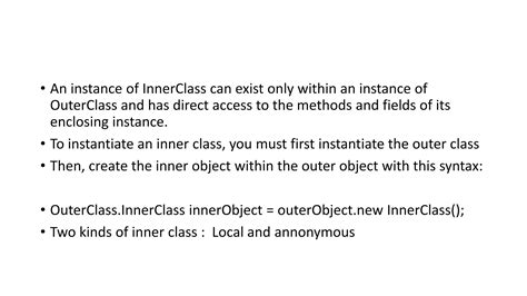 Java Nested Class Concept Pptx