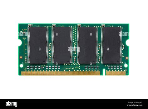 Closeup DDR RAM For Laptop Isolated On White Background Stock Photo Alamy
