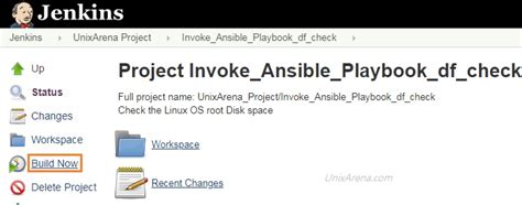Ansible Engine Run Playbook Using Jenkins Gui Unixarena