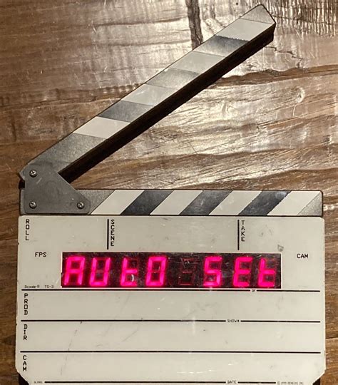 Denecke Dcode Ts 3 Time Code Clapper Slate Grelly Usa