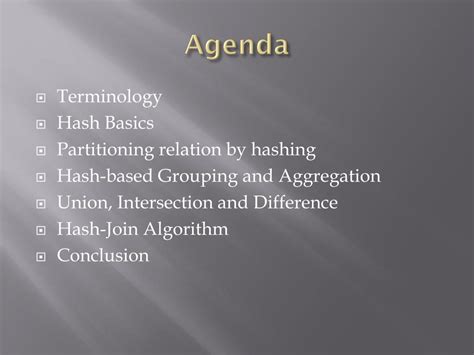Ppt Query Execution Hashing Based Two Pass Algorithms Powerpoint