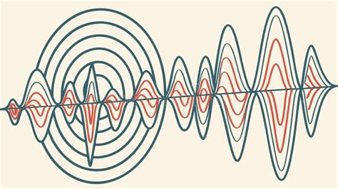 Sound Wave Pattern Design Audio And Frequency Visualization Vector