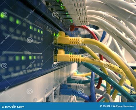 Ethernet Network Switch Stock Photo Image Of Network Cables 298932