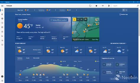 Microsoft Redesigns Stock Windows Weather App Infests It With Msn News Neowin