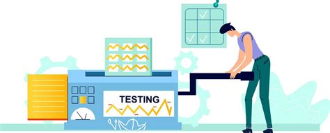 Testing Process Business Concept Vector 20237343 Vector Art At Vecteezy