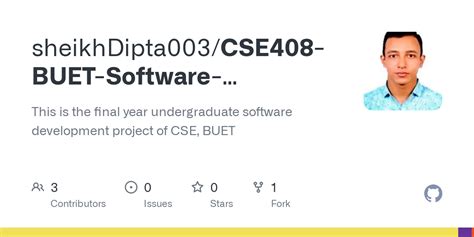 Github Sheikhdipta003cse408 Buet Software Development This Is The