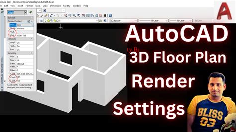 Autocad Render Settings Autocad Tutorial Autocad For Beginners Autocad Render Settings