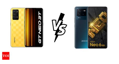 Realme GT Neo 3T Vs IQoo Neo 6 5G Heres How The Two Gaming Smartphones Compare Times Of India