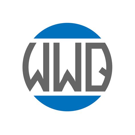 WWQ letter logo design on white background. WWQ creative initials ...