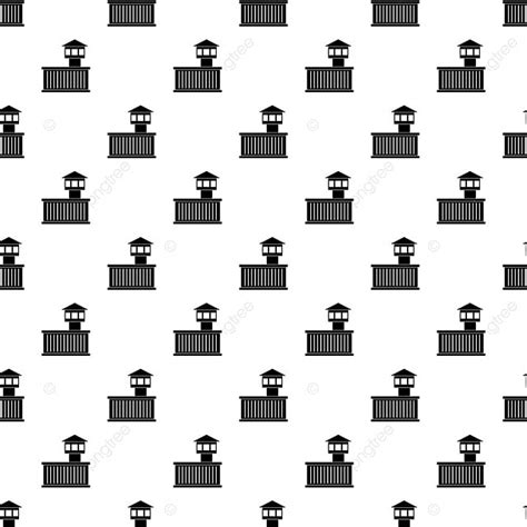 간단한 스타일 벡터 일러스트 레이 션에 원활한 감옥 타워 패턴 배경 요새 감금 안에 배경 일러스트 및 사진 무료 다운로드 Pngtree