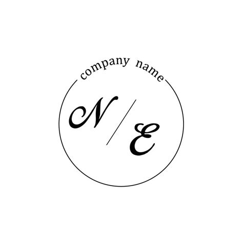 Initial Ne Logo Monogram Letter Minimalist 10361917 Vector Art At Vecteezy