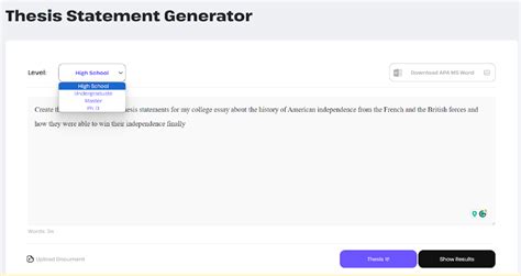Thesis Statement Generator Best Free Ai Generator Tool In 2024
