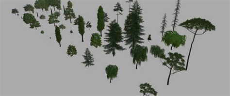 FS Base Tree Pack Prefab v Prefab Mod für Farming Simulator