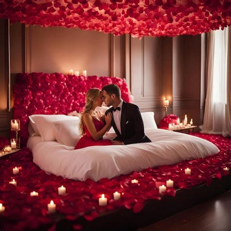 Premium Photo Romantic Couple In Bed