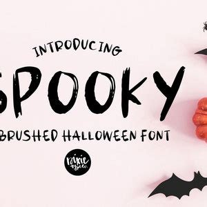 HALLOWEEN Font Bundle OTF Font Font Bundle Halloween Fonts Hand Lettered Fonts Decorative