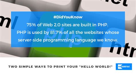 Php Two Simple Ways To Print Your Hello World Kodestat