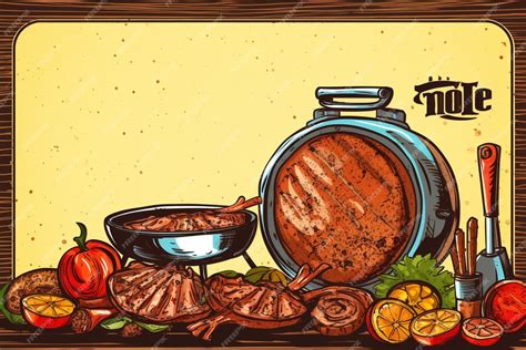 Premium Photo Grill Bbq Time Background