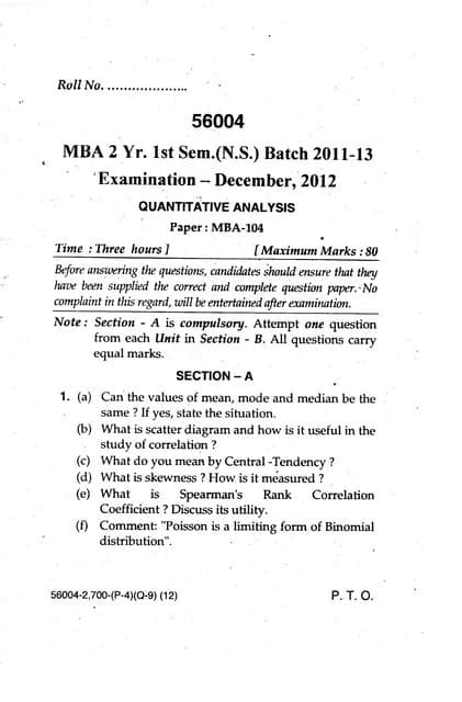 Organisational Behaviour Mba Question Paper Pdf