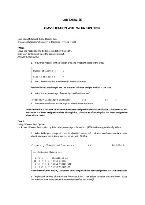 Lab 6 Its 2019 Its Practice Materials LAB EXERCISE CLASSIFICATION