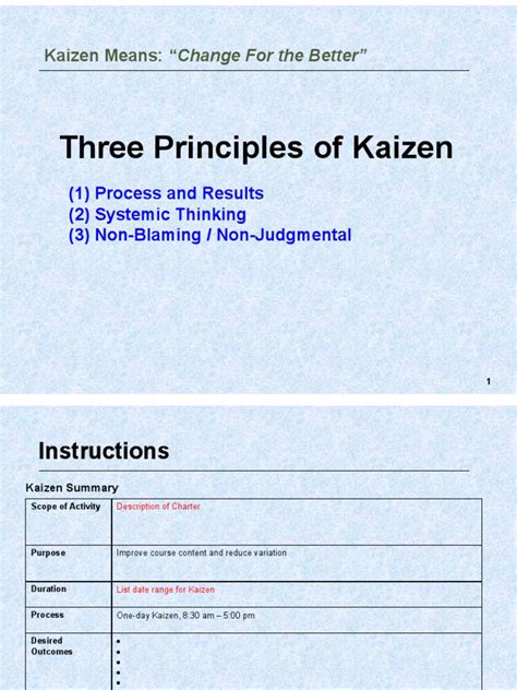 Kaizen Training Course Pdf Pdf Thought Critical Thinking
