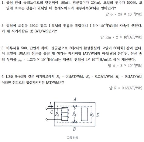 전기자기학자성체와 자기회로 문제풀이좀 알려주세요 지식in