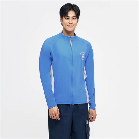 배럴 맨 노티컬 릴렉스핏 집업 래쉬가드 라이트블루 [b4smwzr104lbl 남자 비치수영복] 가나스윔