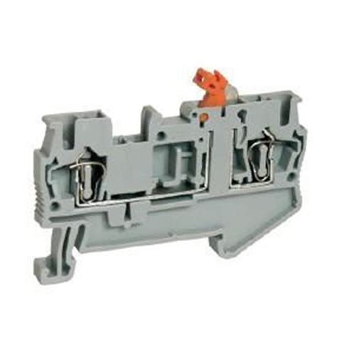 Knife Disconnect Spring Terminal Block Din Rail Mount Screwless Knife Disconnect Terminal Block