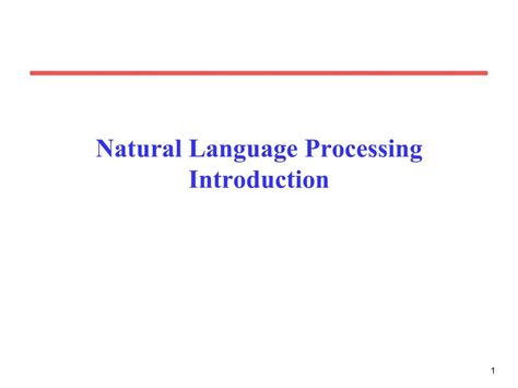 PPT Natural Language Processing Introduction PowerPoint Presentation ID