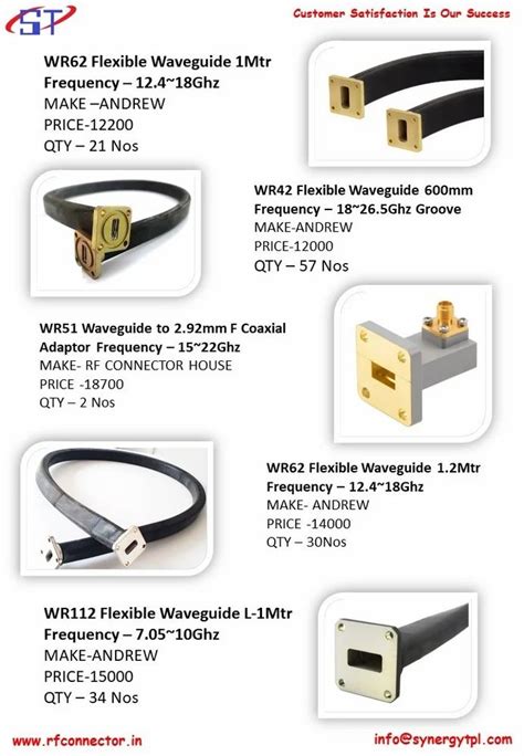 Flexible Microwave Waveguide Components At ₹ 13000piece Waveguide