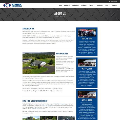 Kimtek Corporation Web Design Project By Site Smart Marketing