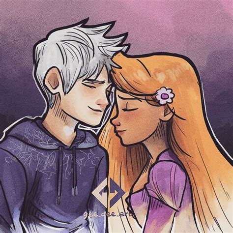 Jack Frost And Rapunzel Kissing Jack Frost And Rapunzel Kissing